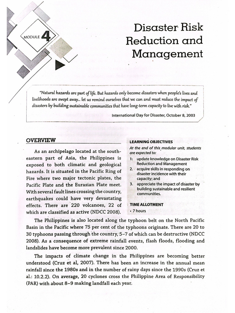 Chapter 4 DRRM | PDF