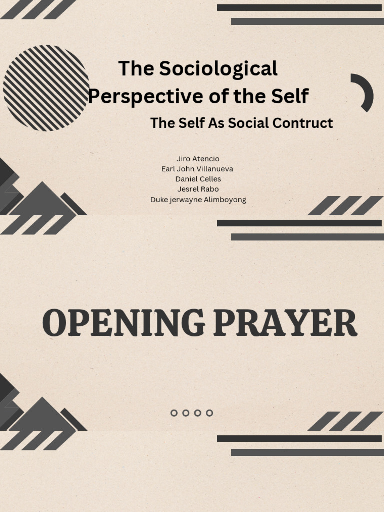 Group 1the Self As Social Construct Pdf 1130