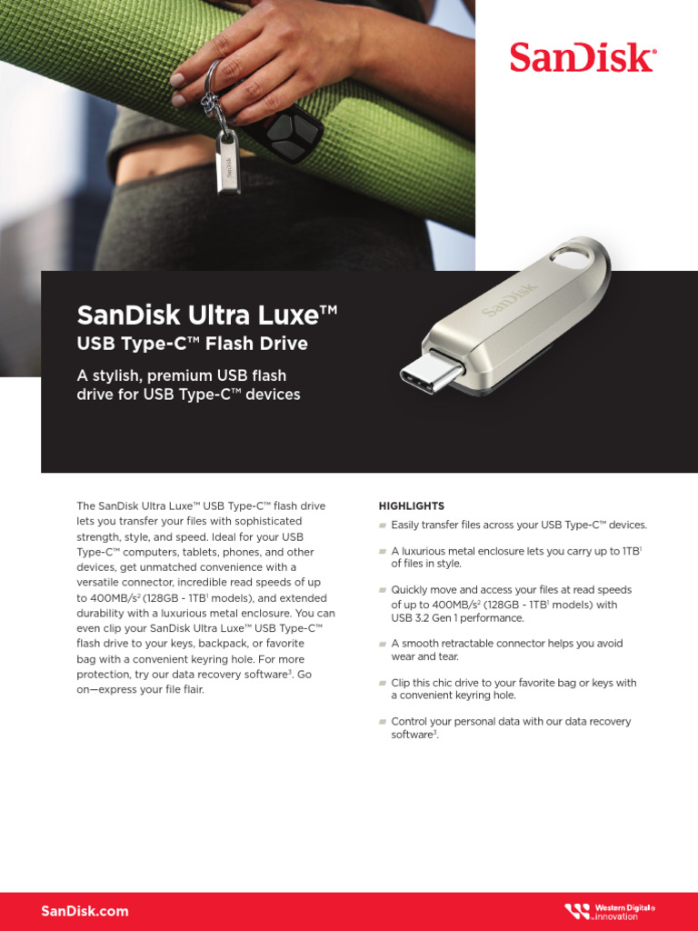 data-sheet-ultra-luxe-usb-type-c | PDF