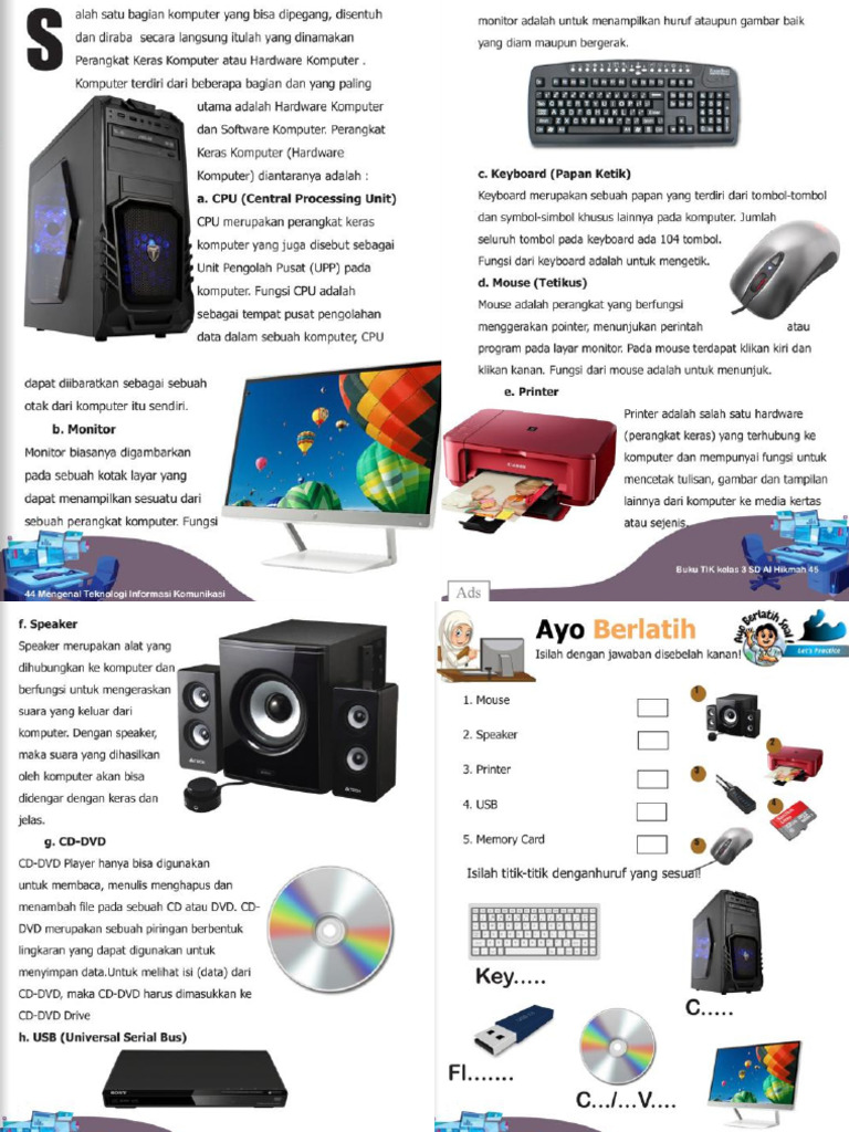 Materi Tik 3 Hardware - 20240429 - 075950 - 0000 | PDF