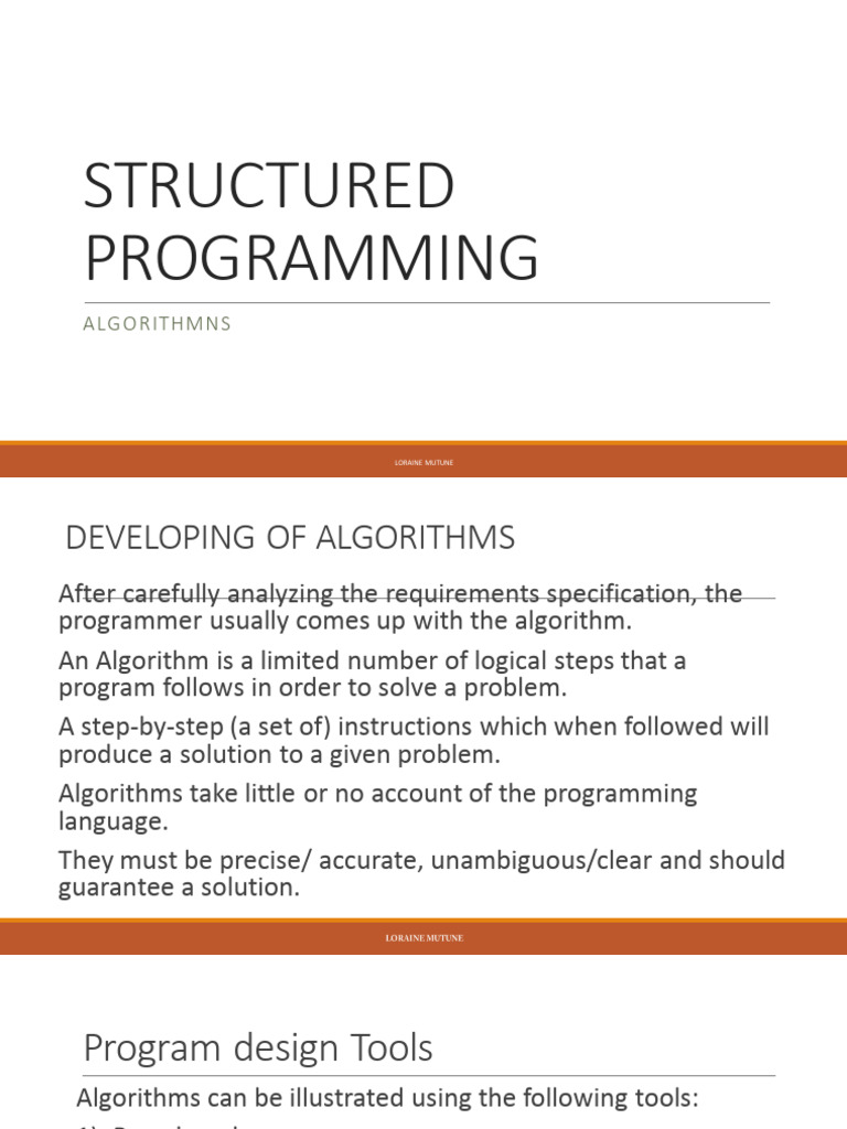 Sci 102 L2 Algorithms-B (1632469335545) | PDF