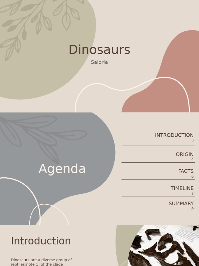 Dinosaurs | PDF