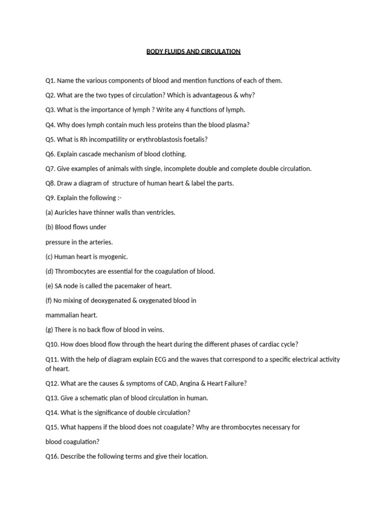 WS Body Fluids 11 | PDF