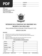 Isimu Jamii Notes Form 1 Form 2 Form 3 Form 4 | PDF