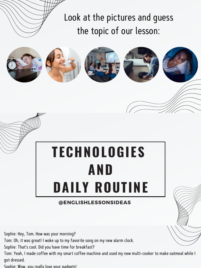 Daily Routine and Technologies | PDF