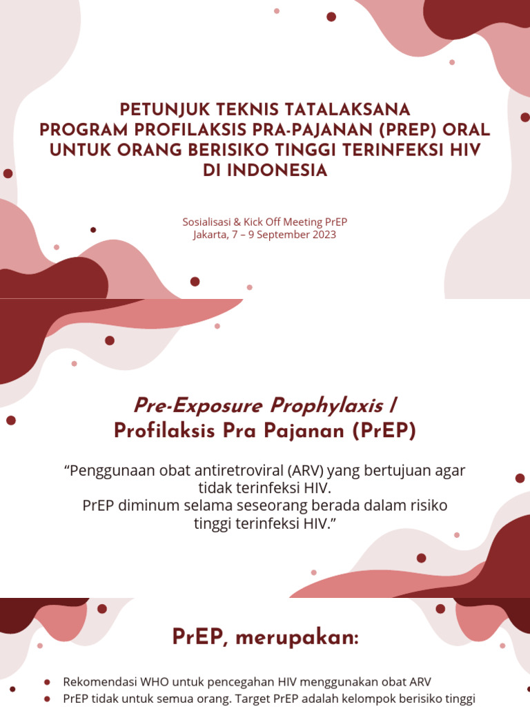 DR RUDY - PPT Petunjuk Teknis Program PrEP Indonesia | PDF