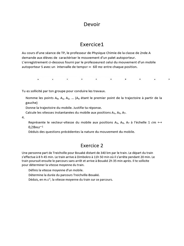 Devoir | PDF