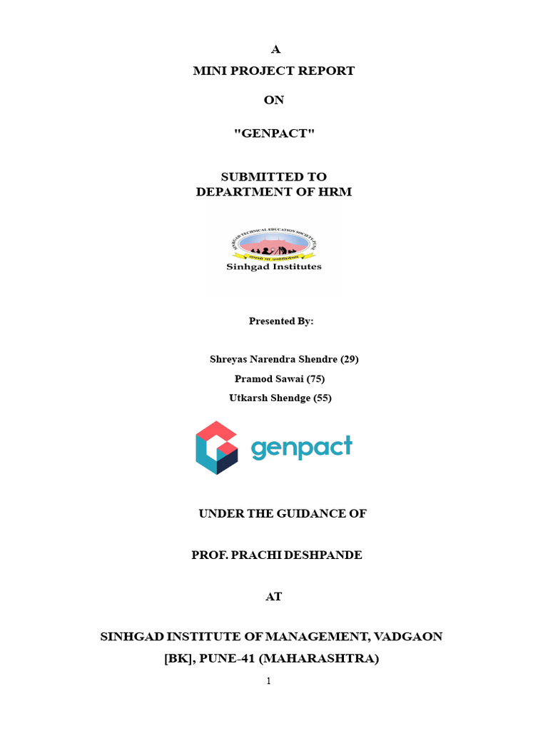 HRM Mini Project Ss | PDF