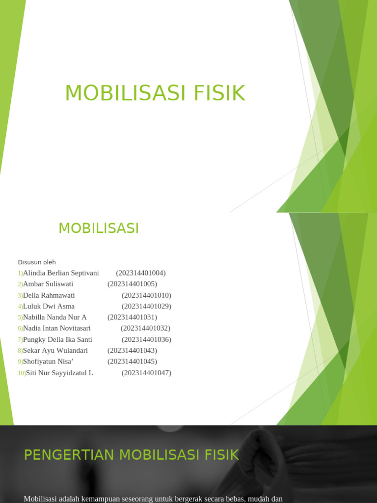 Mobilisasi Fisik2 | PDF
