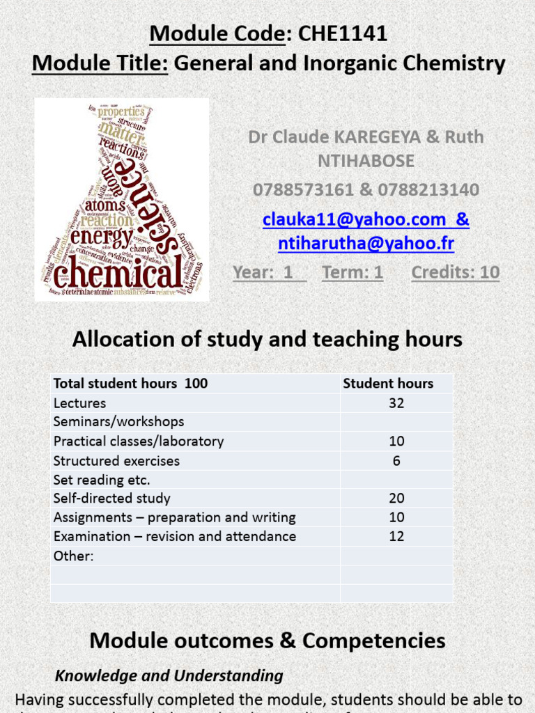 CHE1141 Atomic Structure-1 | PDF