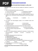 Grade 12 History Unit 3 | PDF | Ethiopia