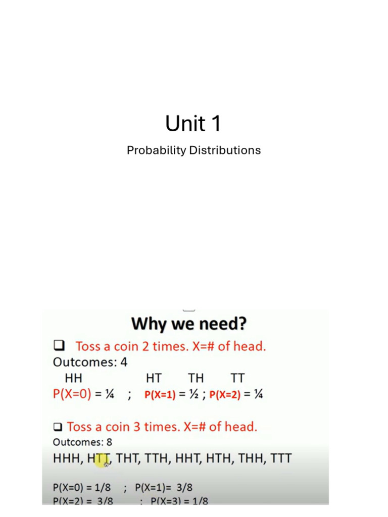Unit1 Distributions | PDF