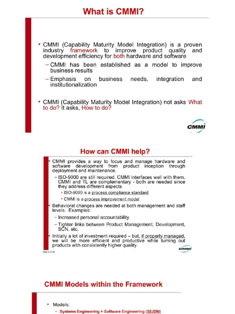 CMMI | PDF