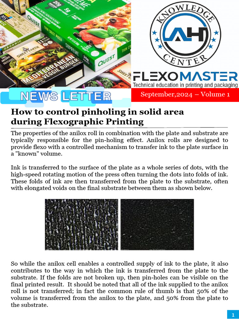 Flexo Printing: Pinholing Solutions | PDF | Industrial Processes ...