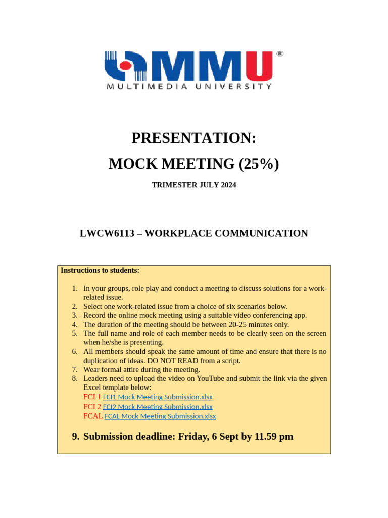 T2420 Mock Meeting Qs | PDF