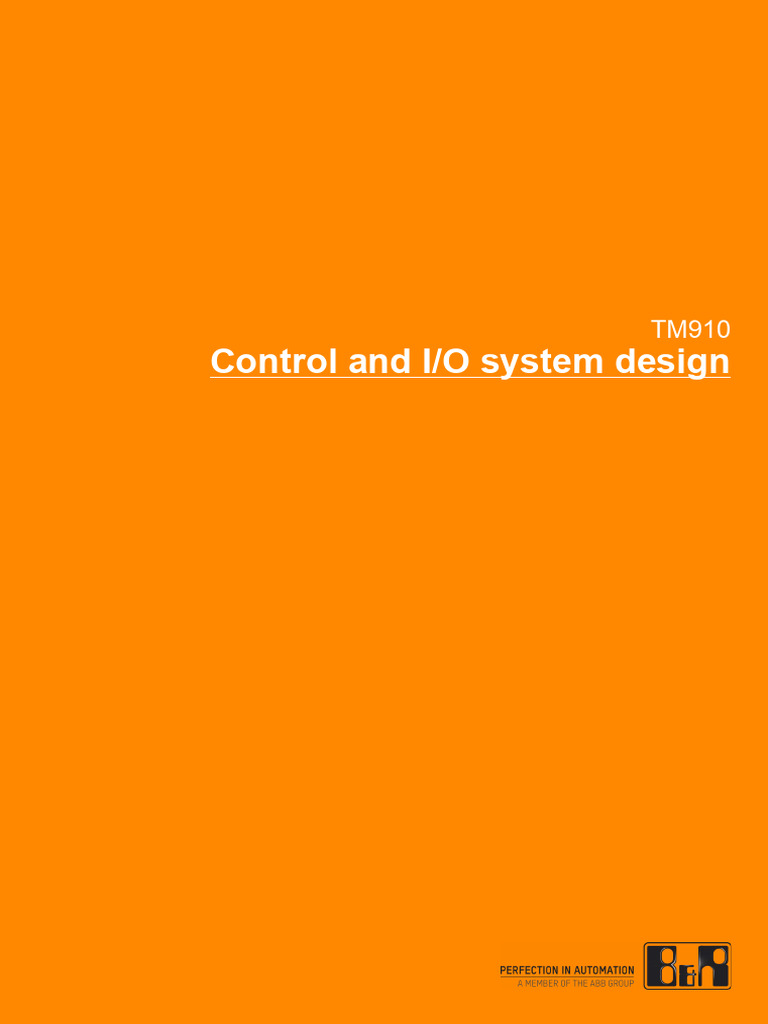 TM910TRE.00-ENG_Control and IO system design_V1020 | PDF
