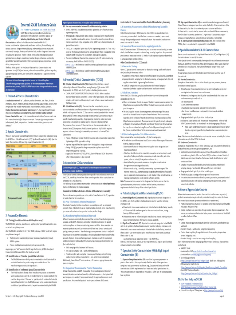 External SCCAF Reference Guide - A3 1 1 | PDF