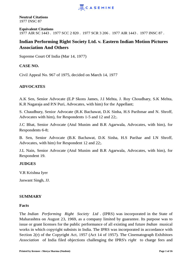 Casemine Judgment 850050 | PDF