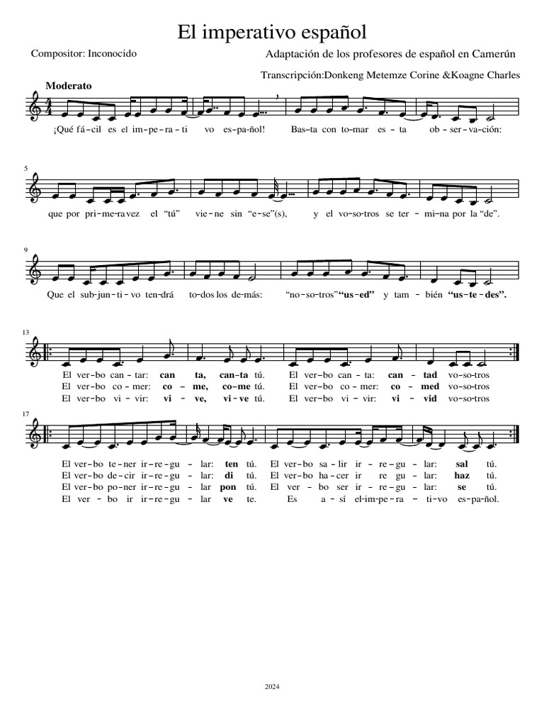 El_imperativo_español | PDF