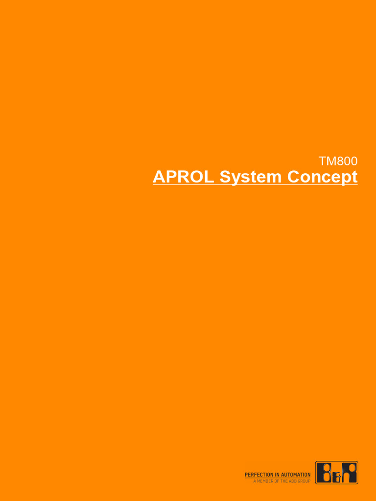 TM800TRE.42-ENG - APROL System Concept | PDF