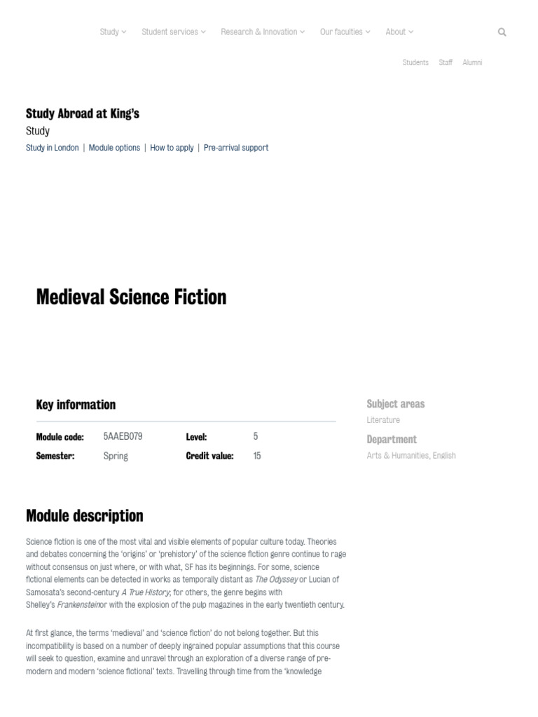 Medieval Science Fiction | PDF