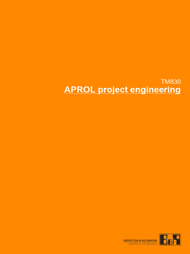 TM830TRE.42-ENG - APROL Project Engineering | PDF
