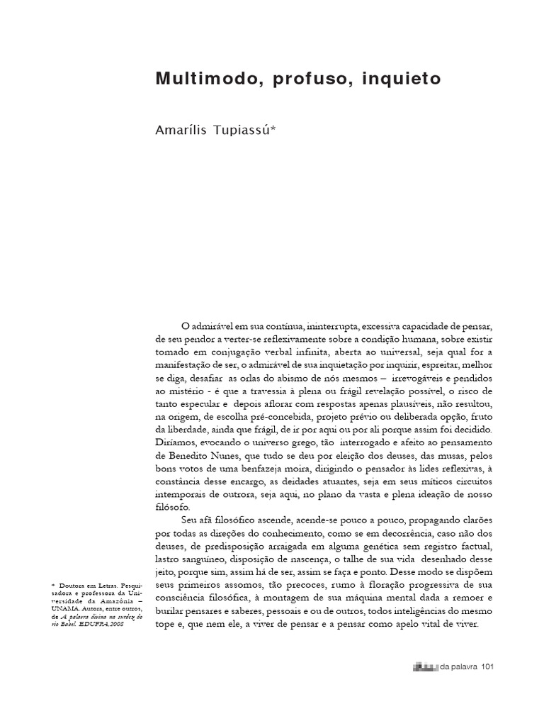 Multimodo, Profuso, Inquieto | PDF