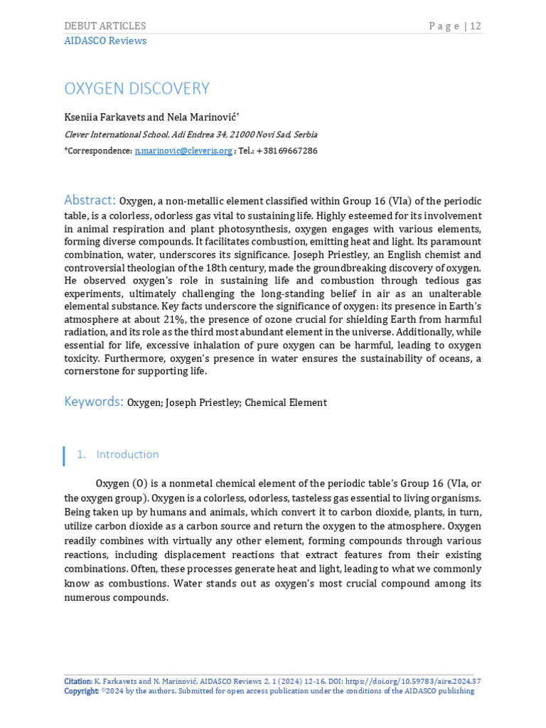 Oxygen_Discovery | PDF