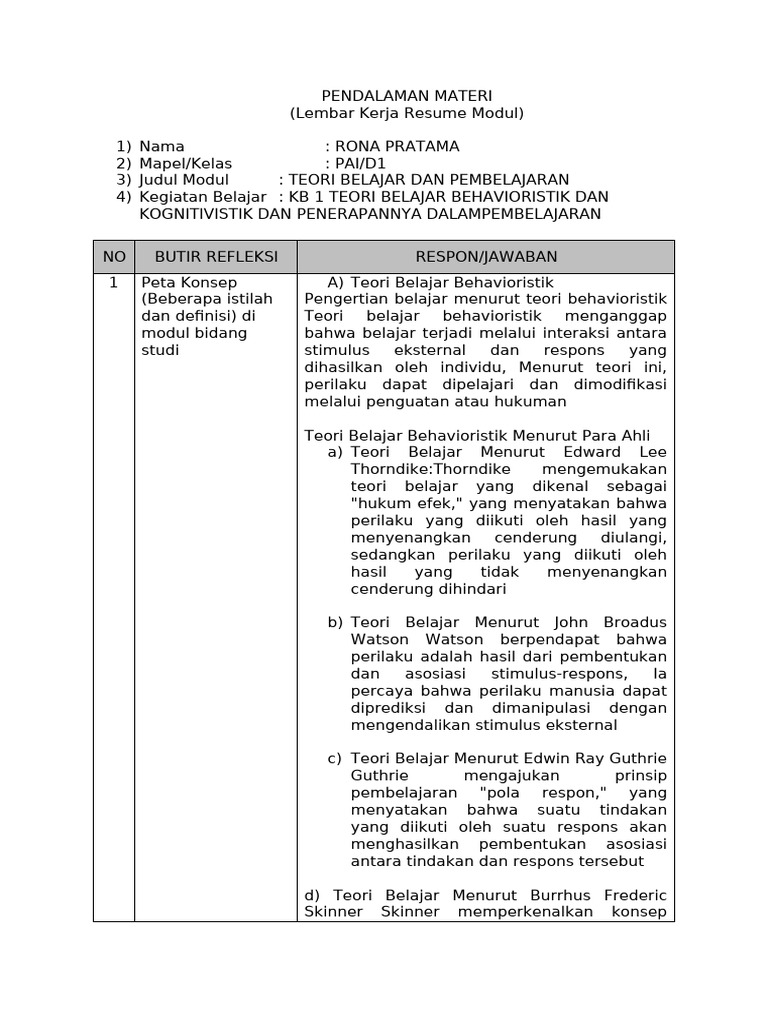 Resume M8 KB 1 | PDF