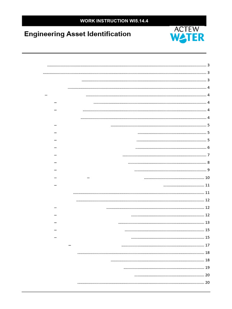 Engineering Asset Identification | PDF
