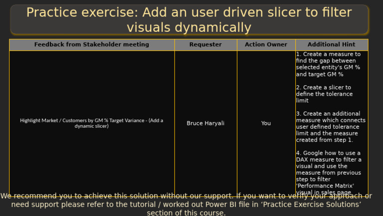 Adding Dynamic Slicer to Filter Visual | PDF