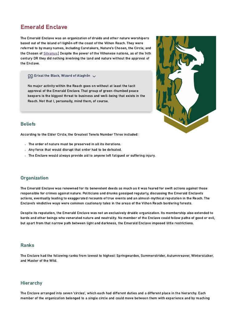 Emerald Enclave | PDF