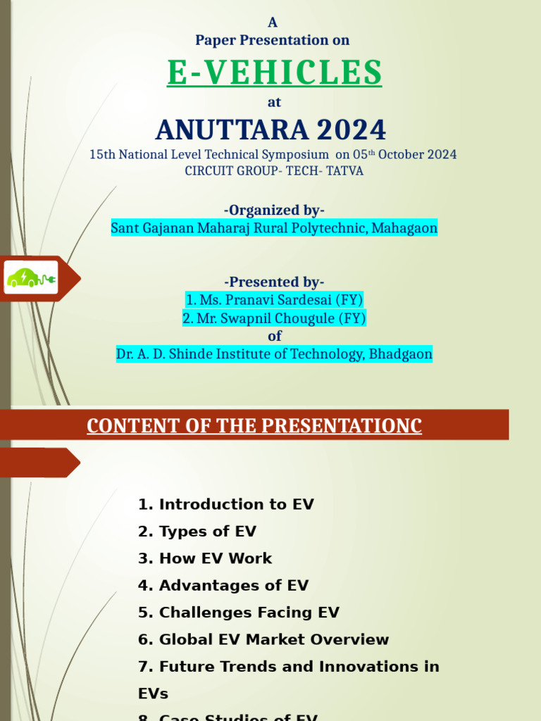 Ev Presentation | PDF