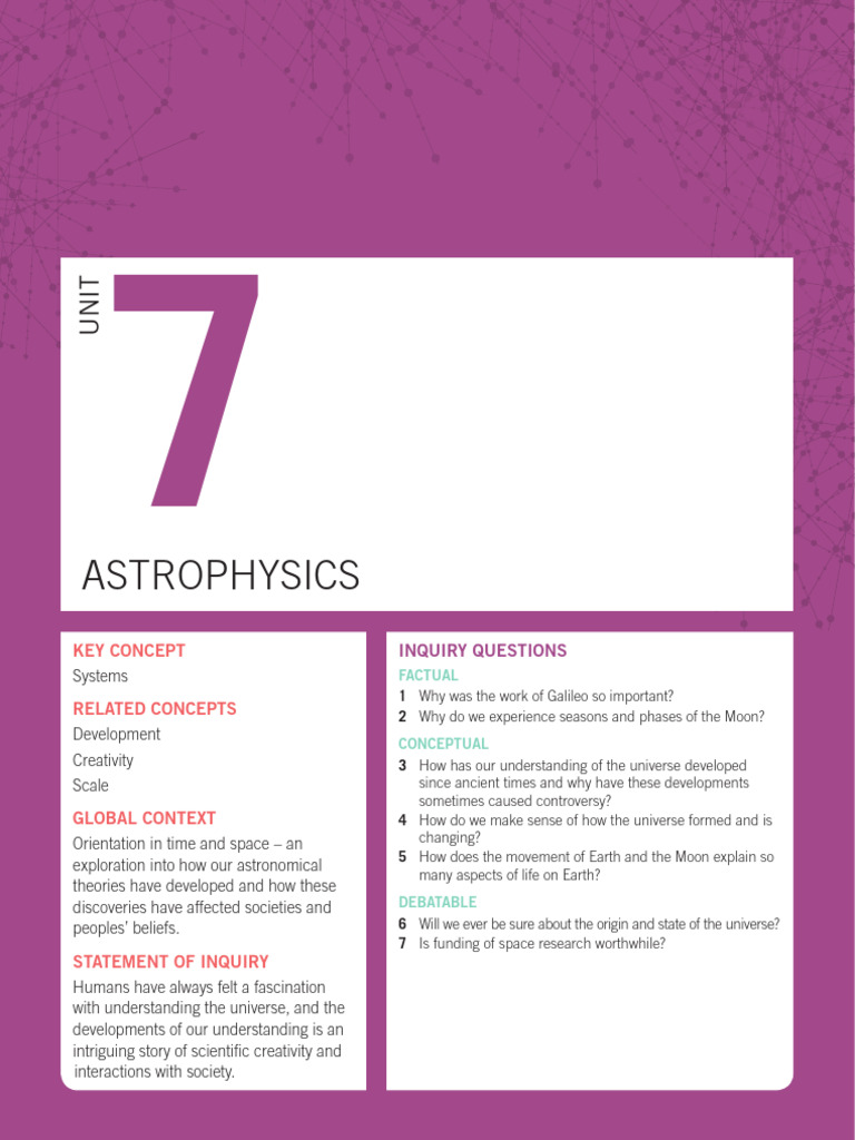PHYIS09_Unit 7 Astrophysics | PDF