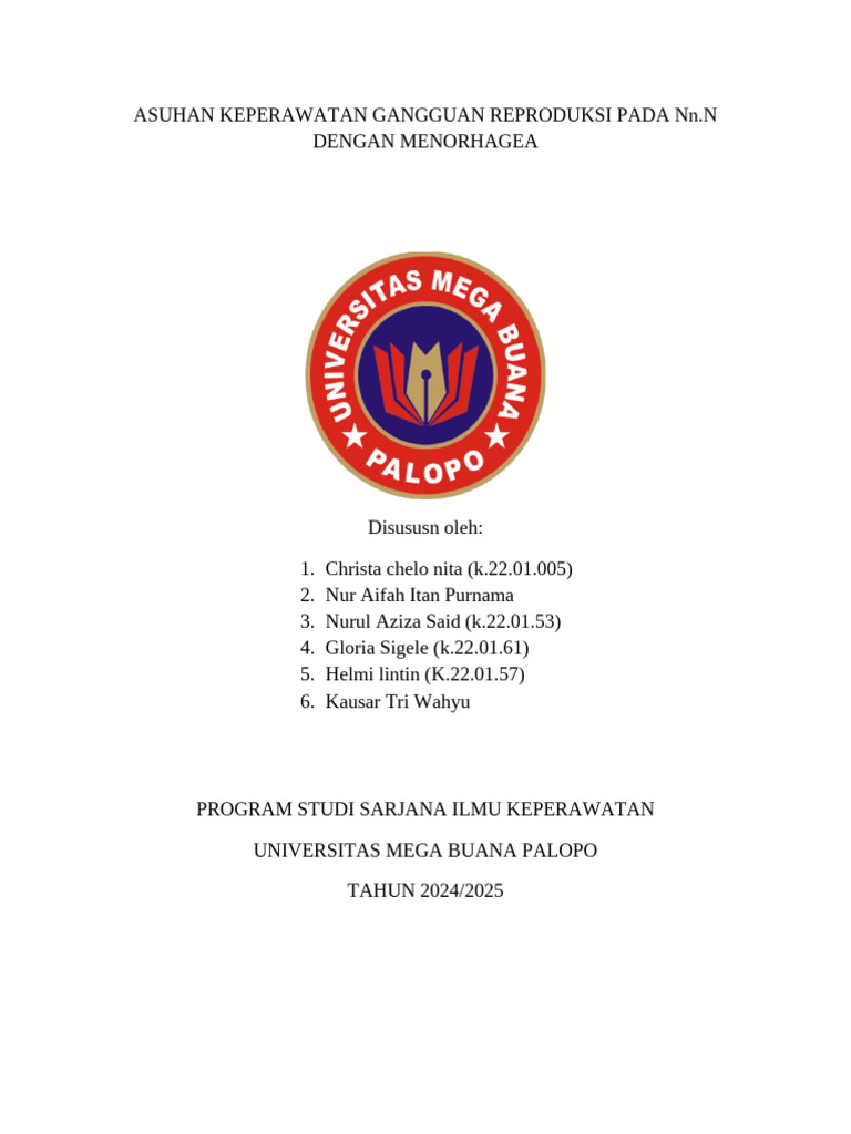 Asuhan Keperawatan Gangguan Reproduksi Kelompok 7 | PDF