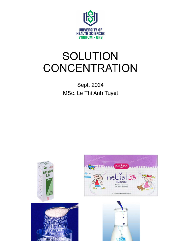 Solution Concentration | PDF