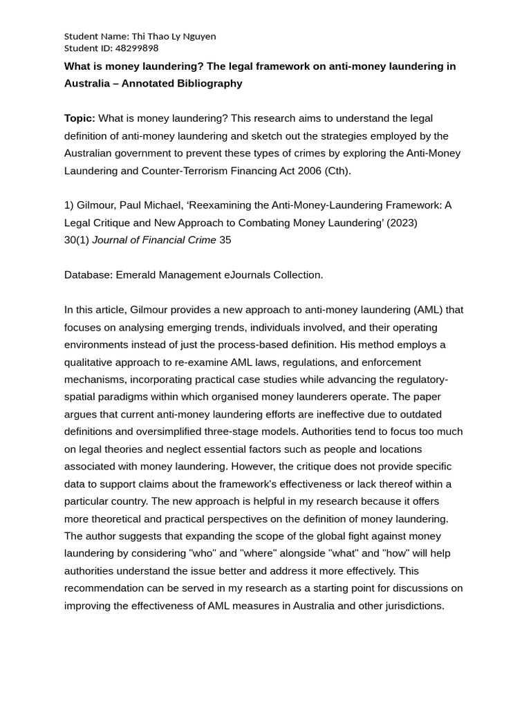 Ly - Annotated Bibliography | PDF