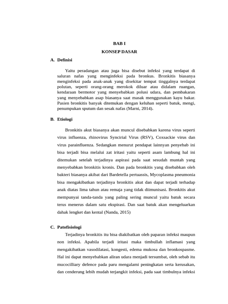 Bronkitis Laporan | PDF