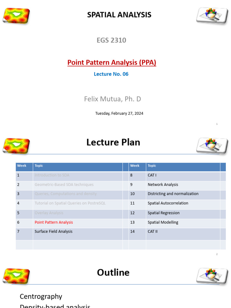 Point pattern analysis | PDF