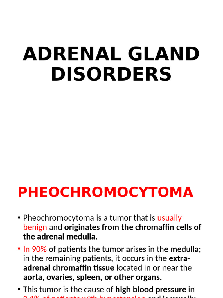 Adrenal Gland Disorders Pdf