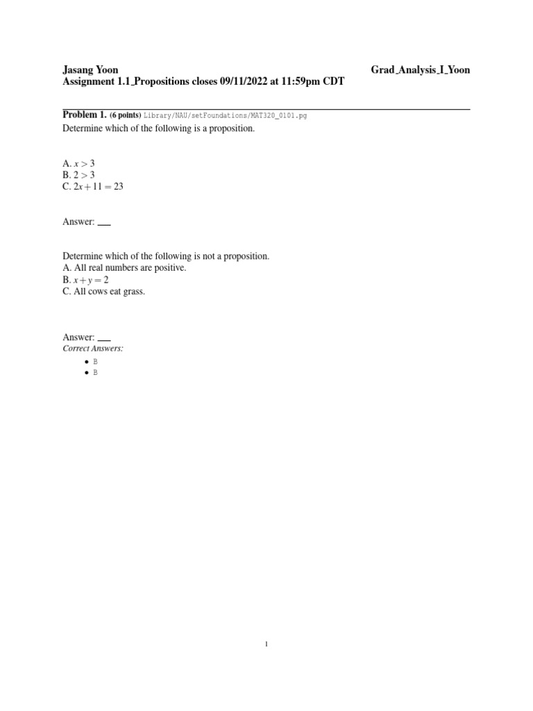 Webwork Solutions | PDF