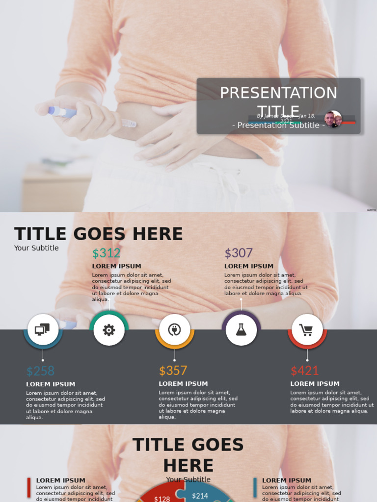 Diabetes PowerPoint Template by SageFox v26.01172 | PDF