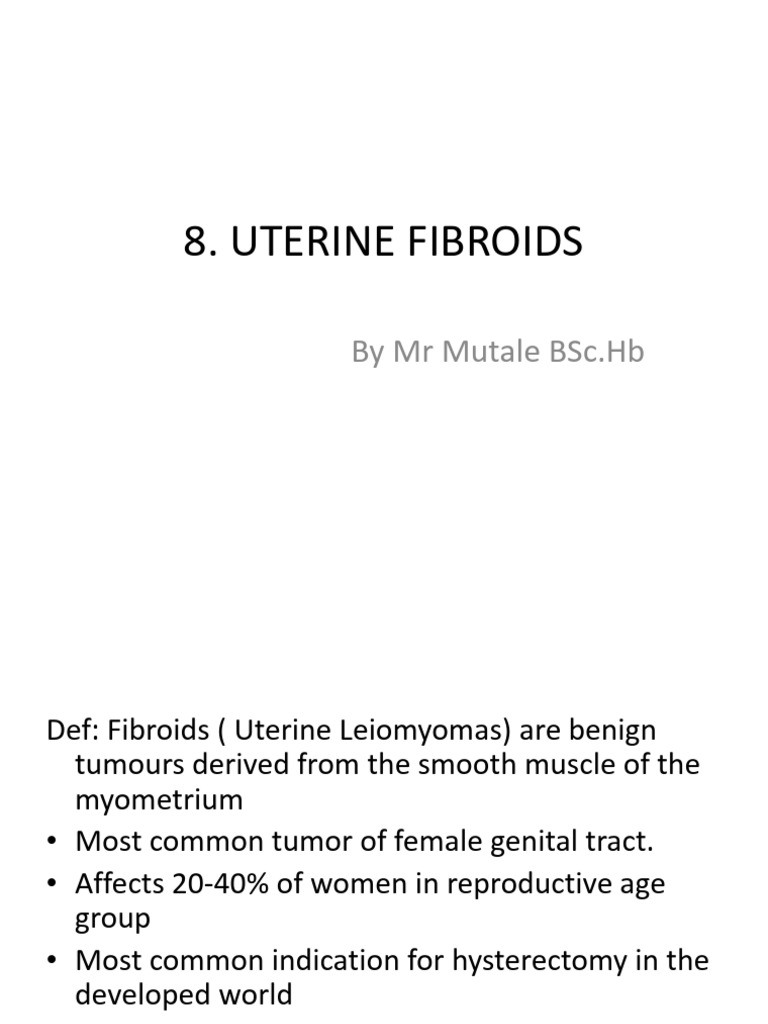 Uterine Fibroids | PDF