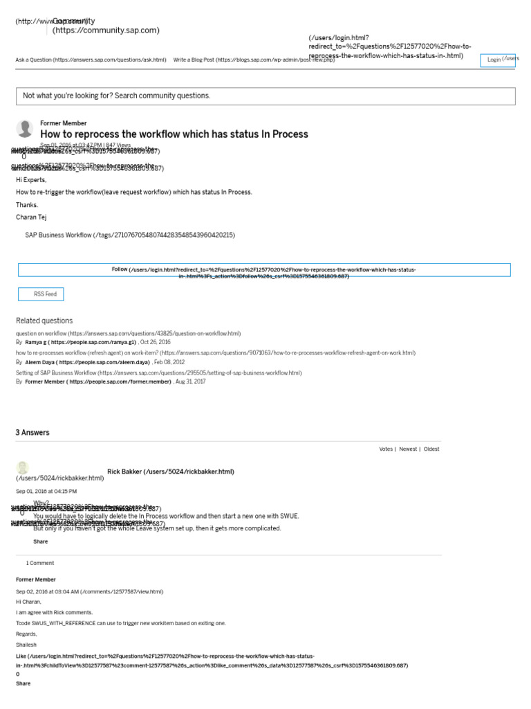 Restart Workflow Function Module | PDF