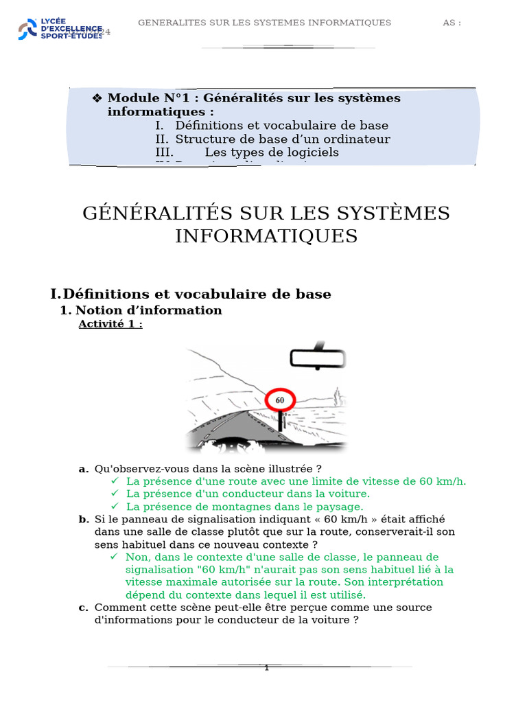 Cours M1 ch1 | PDF