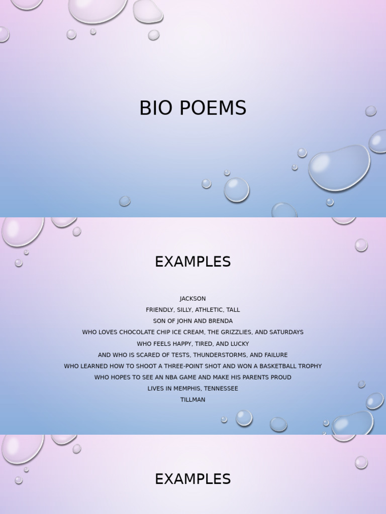 Bio poems | PDF