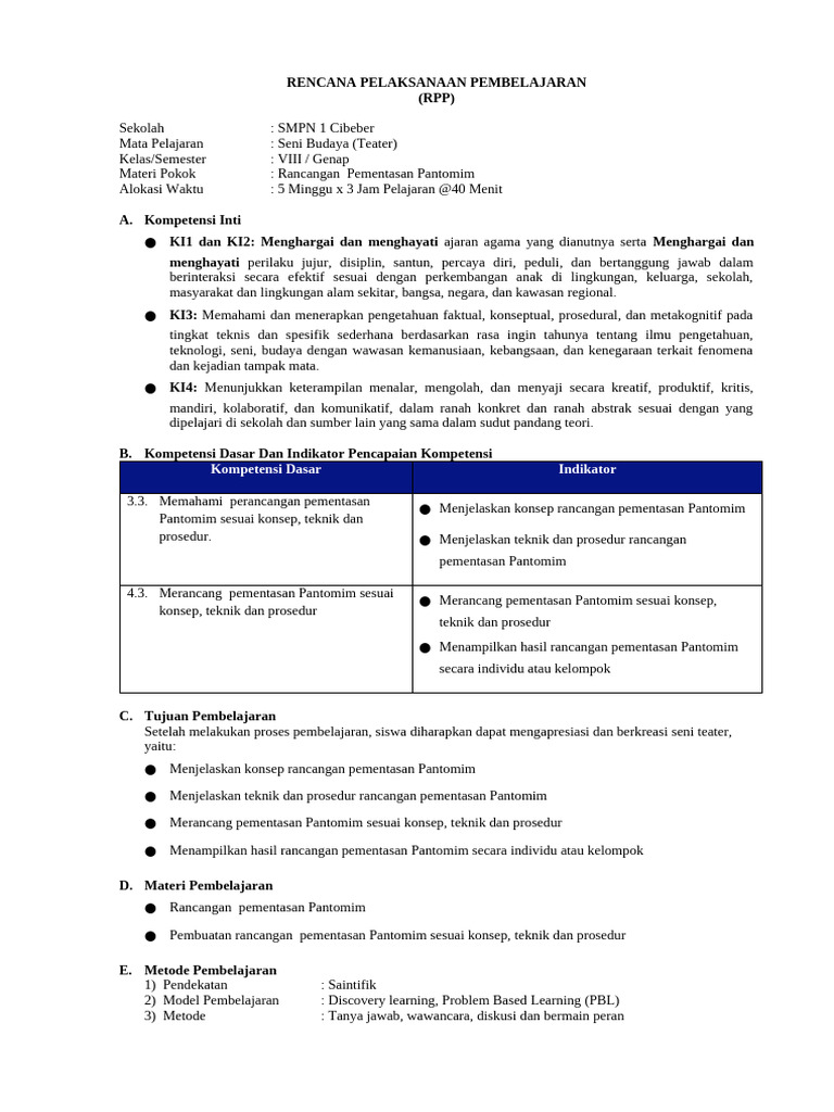 12. RPP 3 Seni Teater | PDF