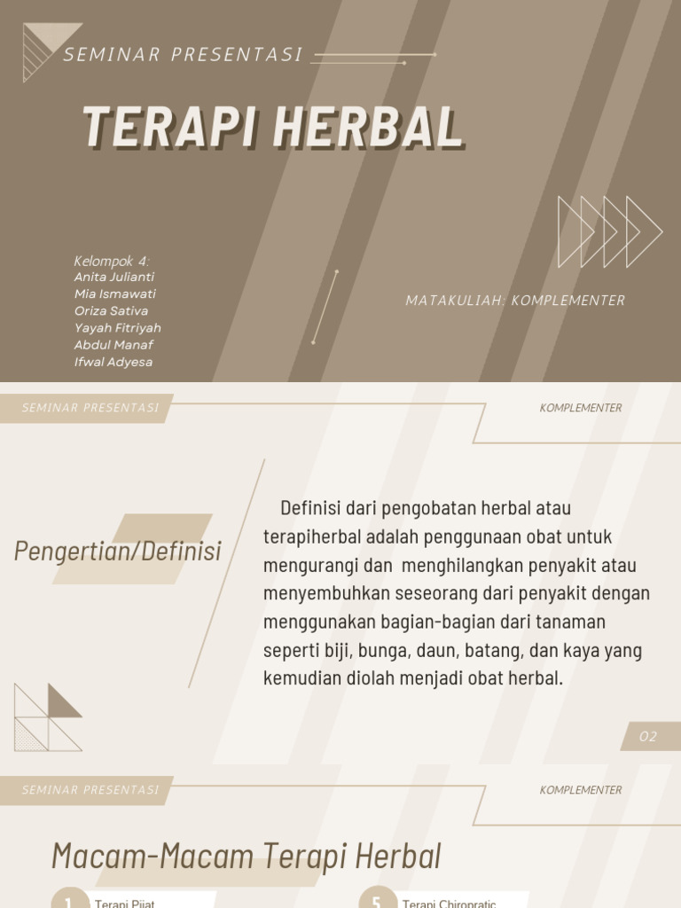 Terapi Herbal KEL 4 | PDF