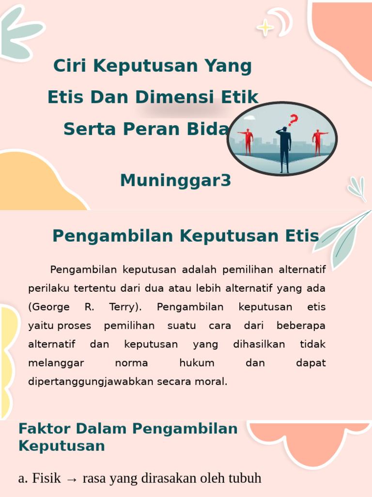 PPT CIRI KEPUTUSAN YANG ETIS pert ke 2 | PDF
