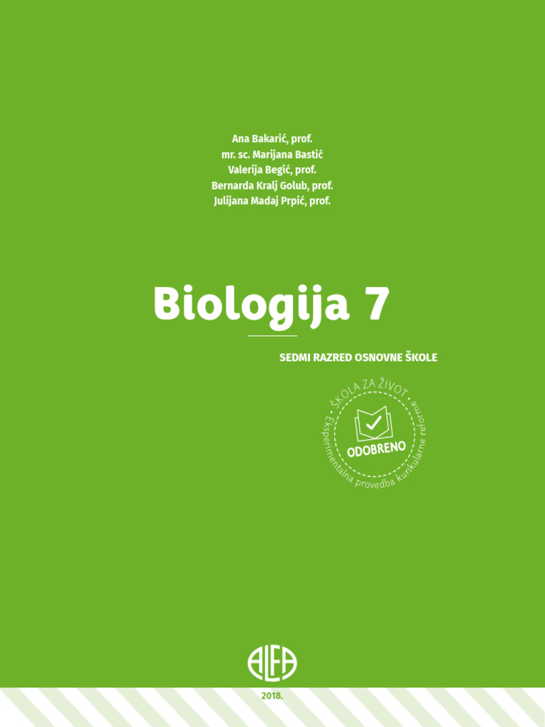 Biologija 7 RB Rjesenja ALFA | PDF